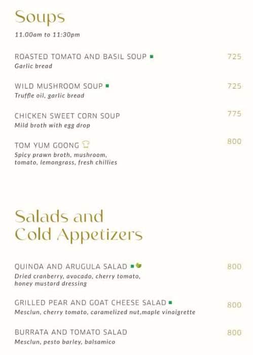 Menu at PONDICHÉRY CAFÉ - ALL-DAY DINING, Mumbai, Sofitel Mumbai Bkc