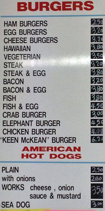 Menu at Mckean Ave Takeaway fast food, Auckland