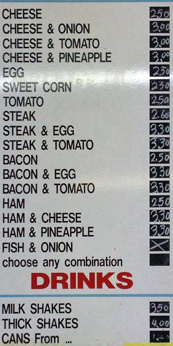 Menu at Mckean Ave Takeaway fast food, Auckland