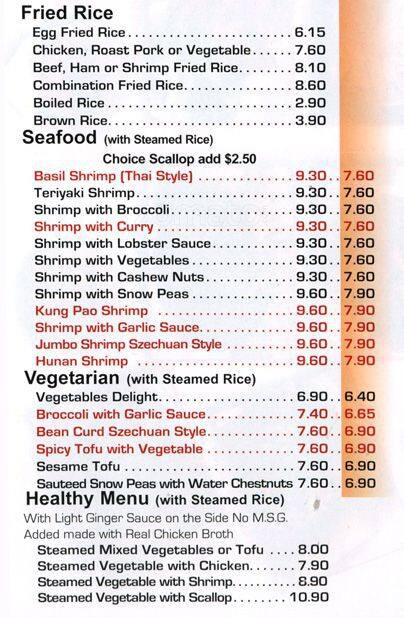 Menu at China Red restaurant, Commerce City