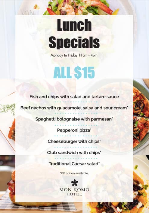 Menu at Cabana Bar & Terrace, Redcliffe