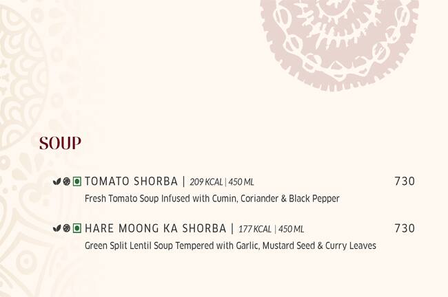 Menu of Tuskers - Sofitel, Bandra Kurla Complex, Mumbai