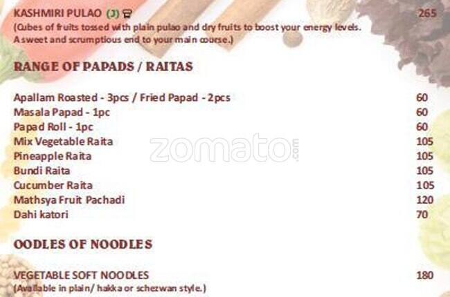 Menu at Mathsya Bangalore, Bengaluru, 48