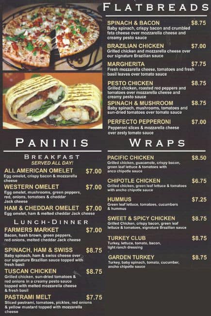 Menu at The Junction Pub, Chicago