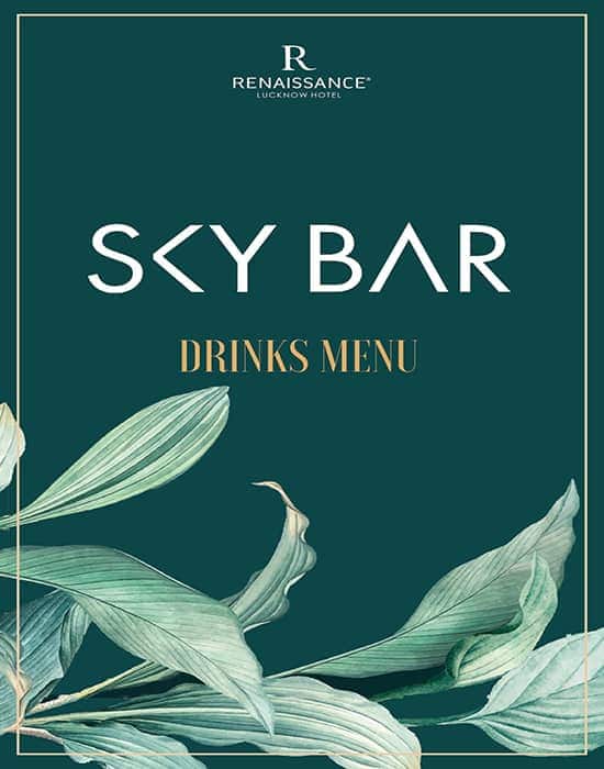 Menu of Sky Bar - Renaissance Lucknow Hotel, Gomti Nagar, Lucknow