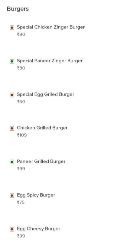 Menu at Pizza Hunt, Lucknow