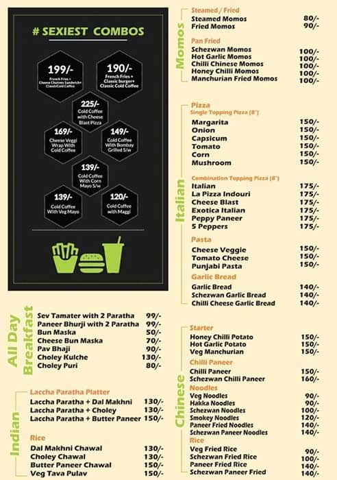 Menu of Veg Bites, Seawoods, Navi Mumbai