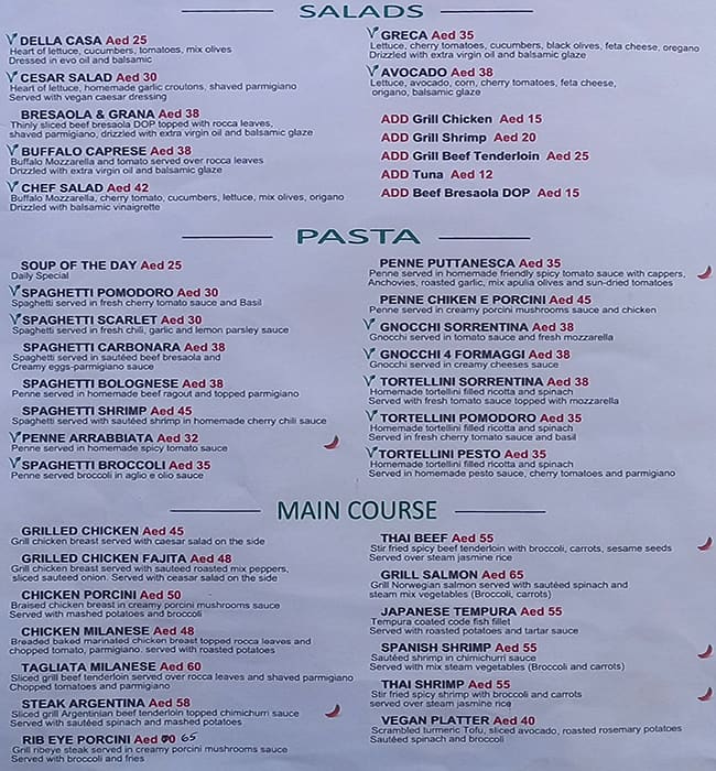 Menu of One Byte Cafe, Dubai Silicon Oasis (DSO), Dubai