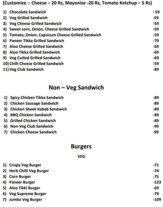 Menu of Momos Resto, Kadubeesanahalli, Bangalore