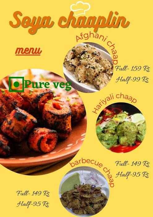 Menu of Soya Chaaplin, New Panvel, Navi Mumbai