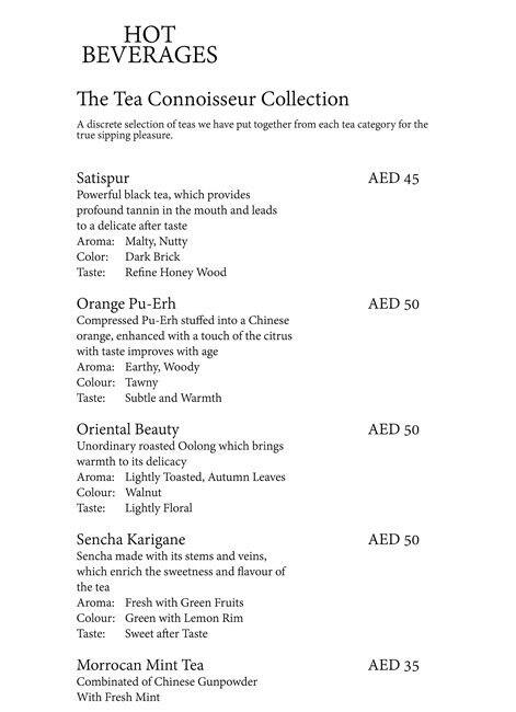 Tea Lounge Menu, Menu for Tea Lounge, Al Khubeirah, Abu Dhabi - Zomato