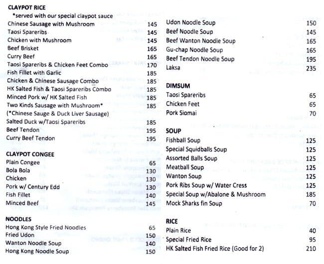 Eat Fresh Hongkong Famous Street Food Menu - Zomato Philippines