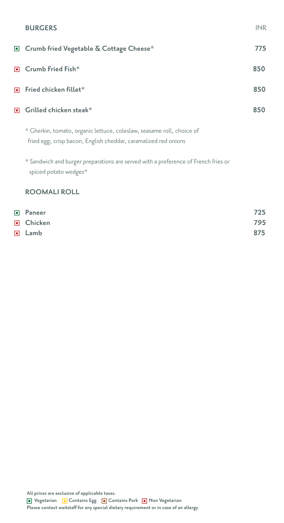 Menu at Latest Recipe, Gurugram, Mehrauli-Gurgaon Rd