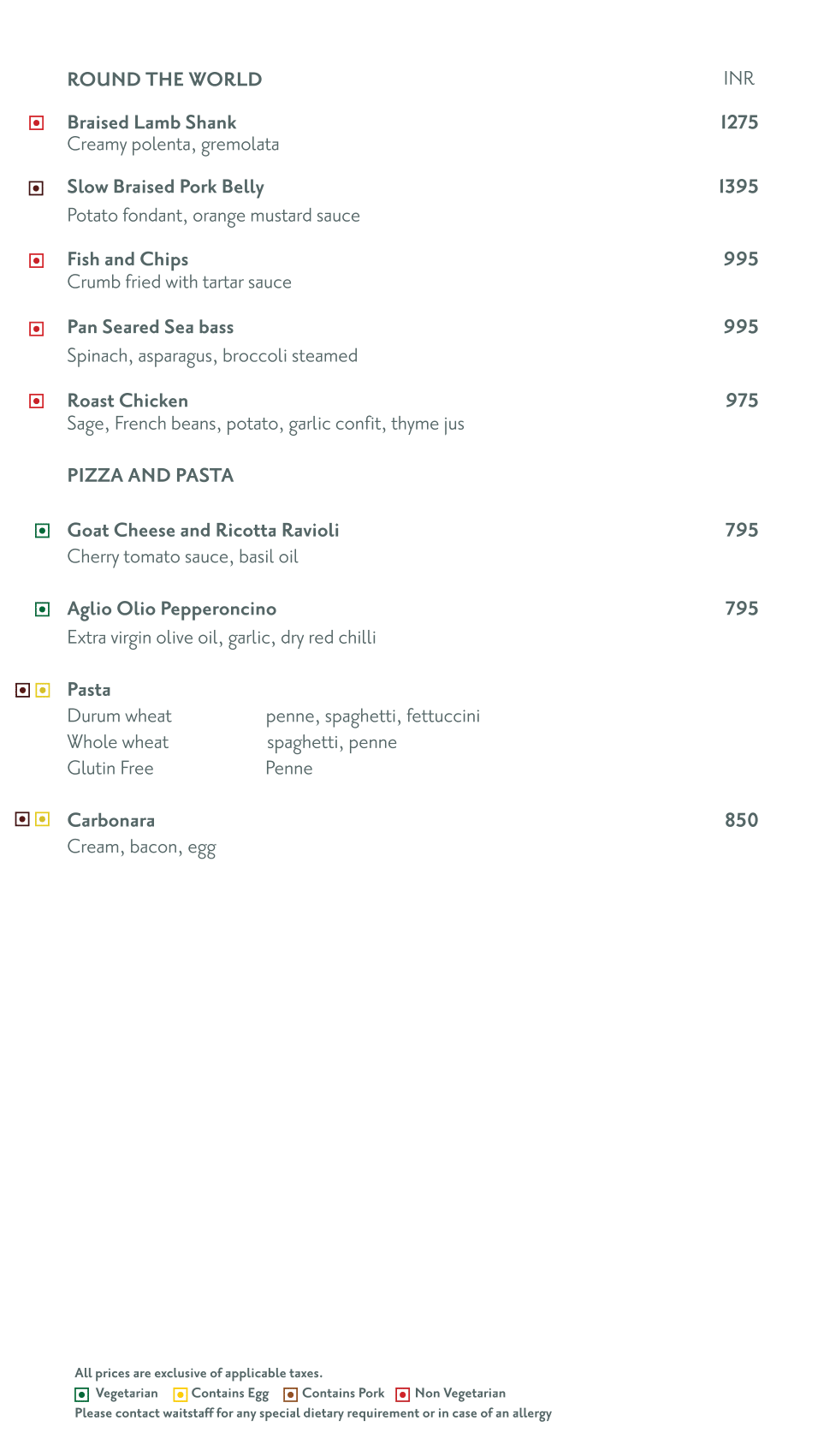 Menu at Latest Recipe, Gurugram, Mehrauli-Gurgaon Rd