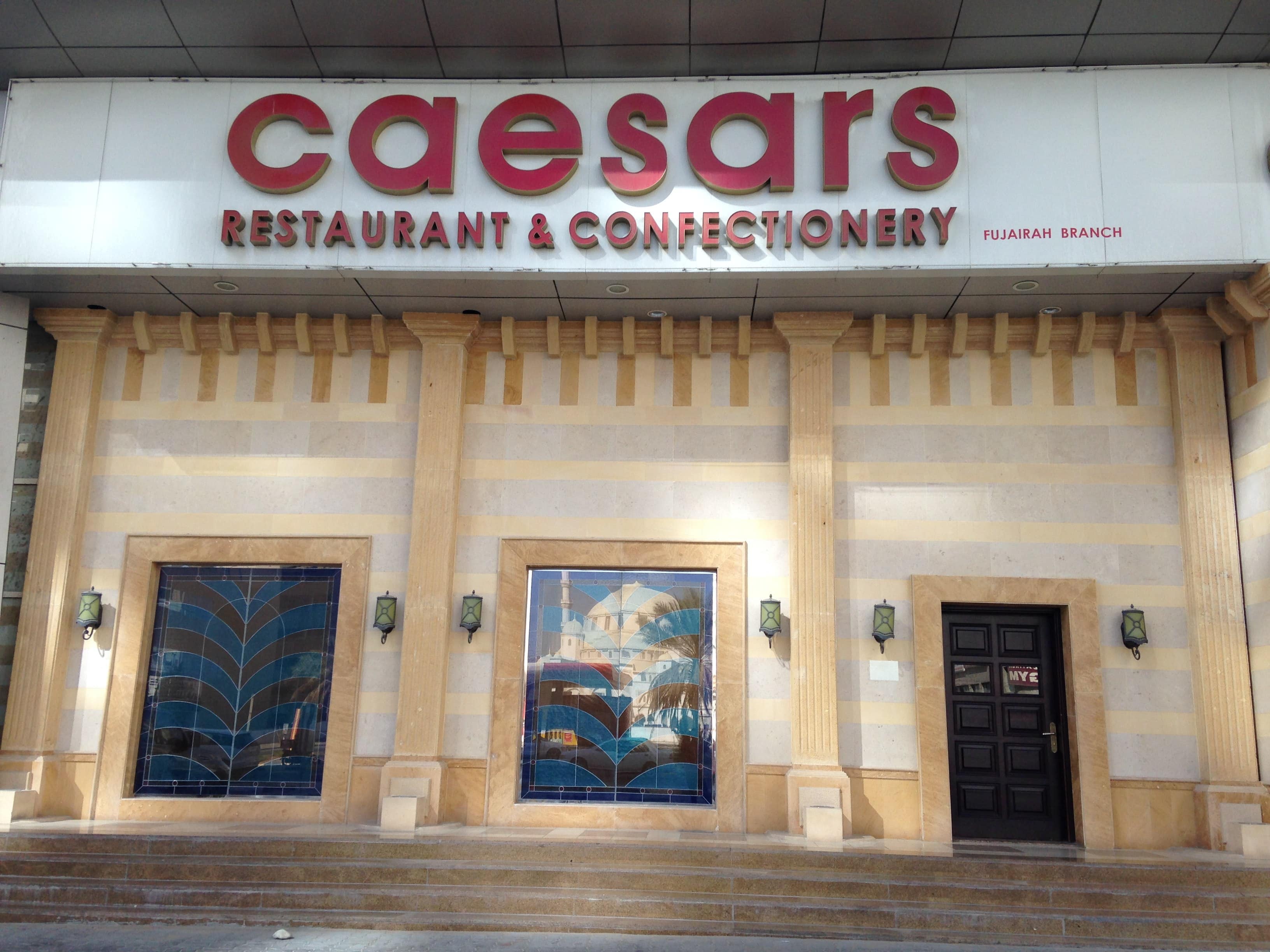 Caesars Restaurant Menu, Menu for Caesars Restaurant, Seh Al Rahi, Fujairah