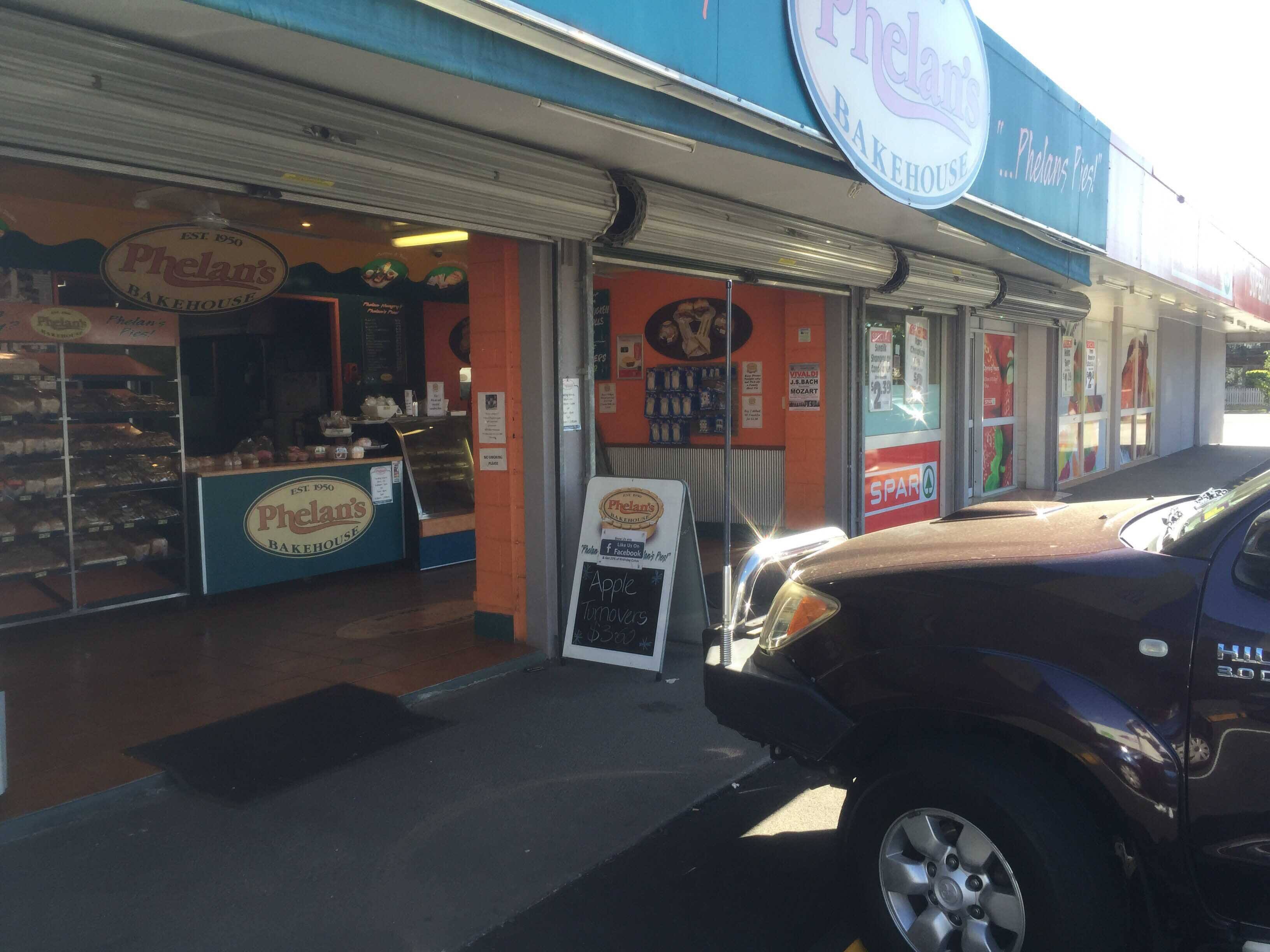 Menu of Phelan's Bakehouse, Caboolture, Brisbane