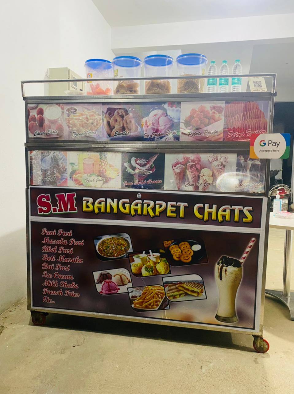 Menu of Sm Bangarpet Chats, KR Puram, Bangalore