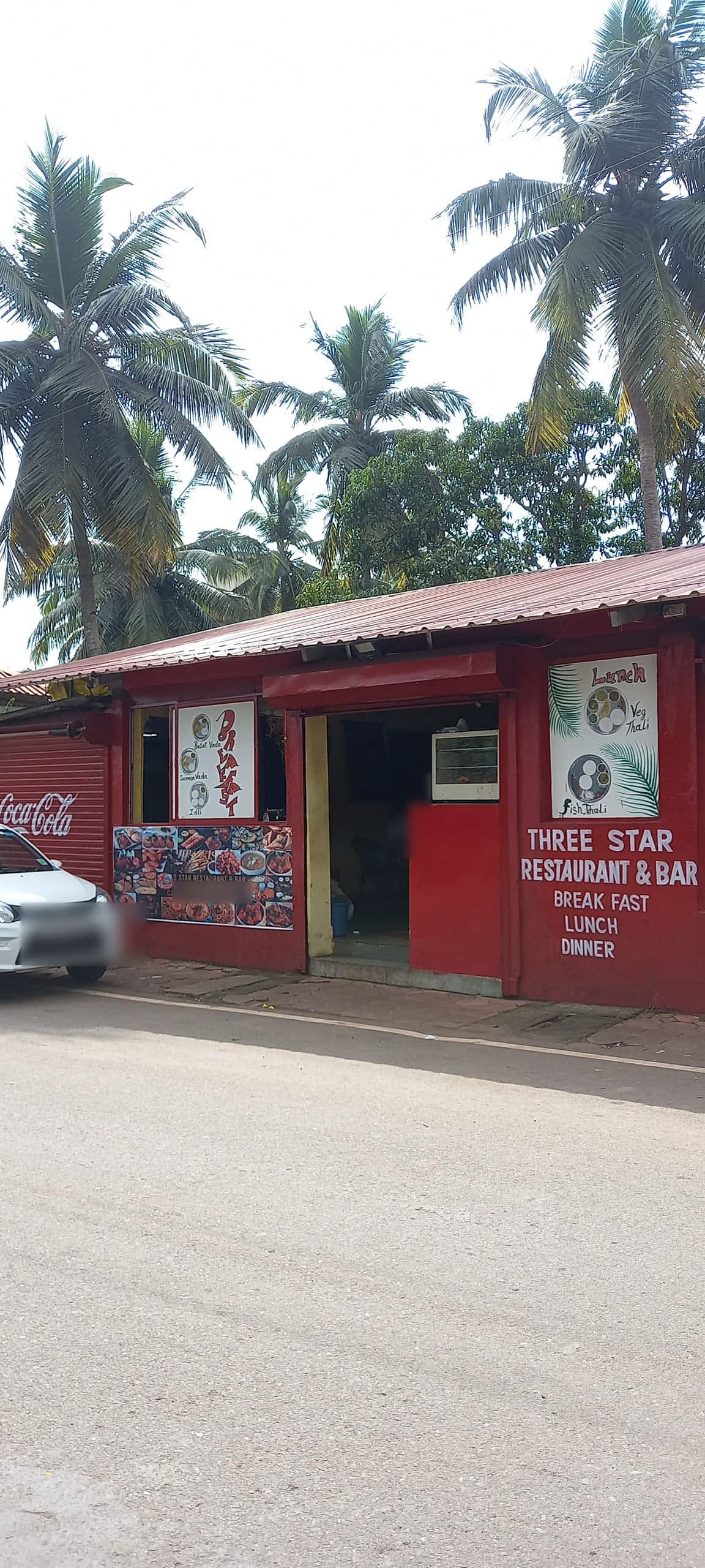 Menu of 3 Star Restaurant & Bar, Verna, Goa