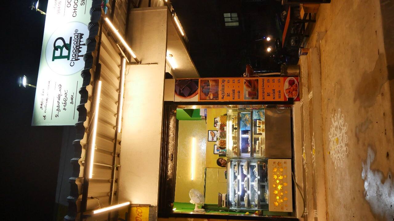 Menu of B2 Chocolate Snacks, Thirumudivakkam, Chennai