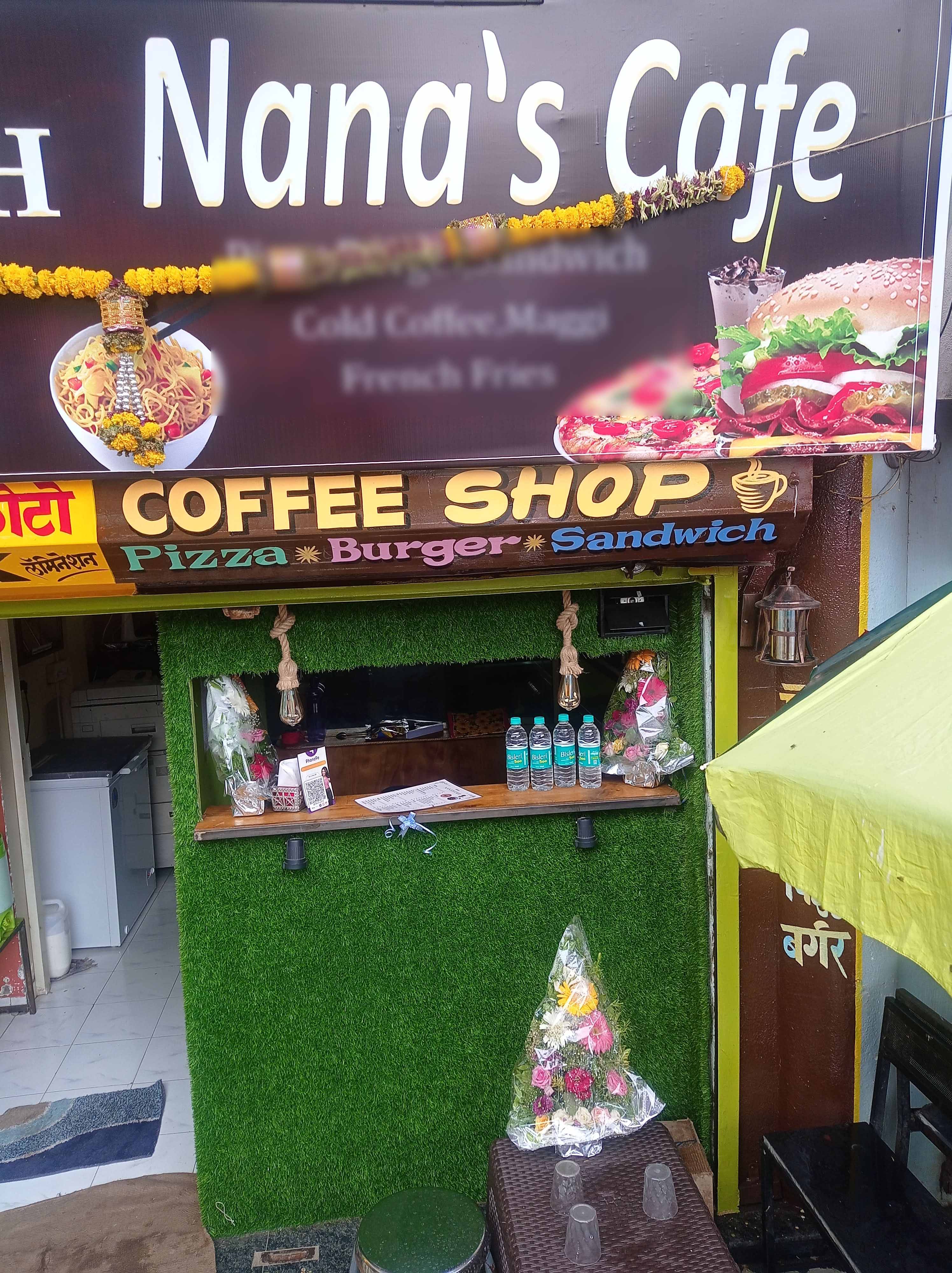 Menu of Nana's Cafe, Talegaon, Pune