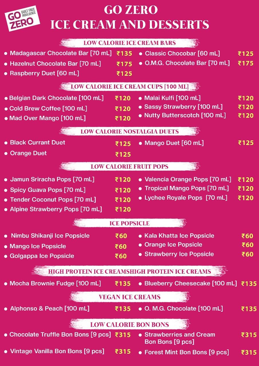 Go Zero - Ice Creams & Desserts, C Scheme, Jaipur | Zomato