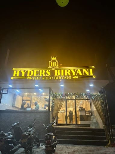 Menu of Hyders Biryani, Ekkaduthangal, Chennai