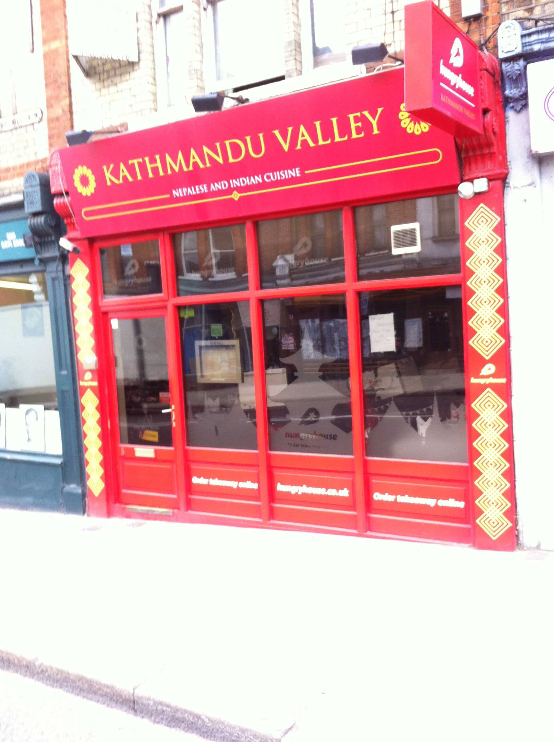 Menu of Kathmandu Valley, Wandsworth, London