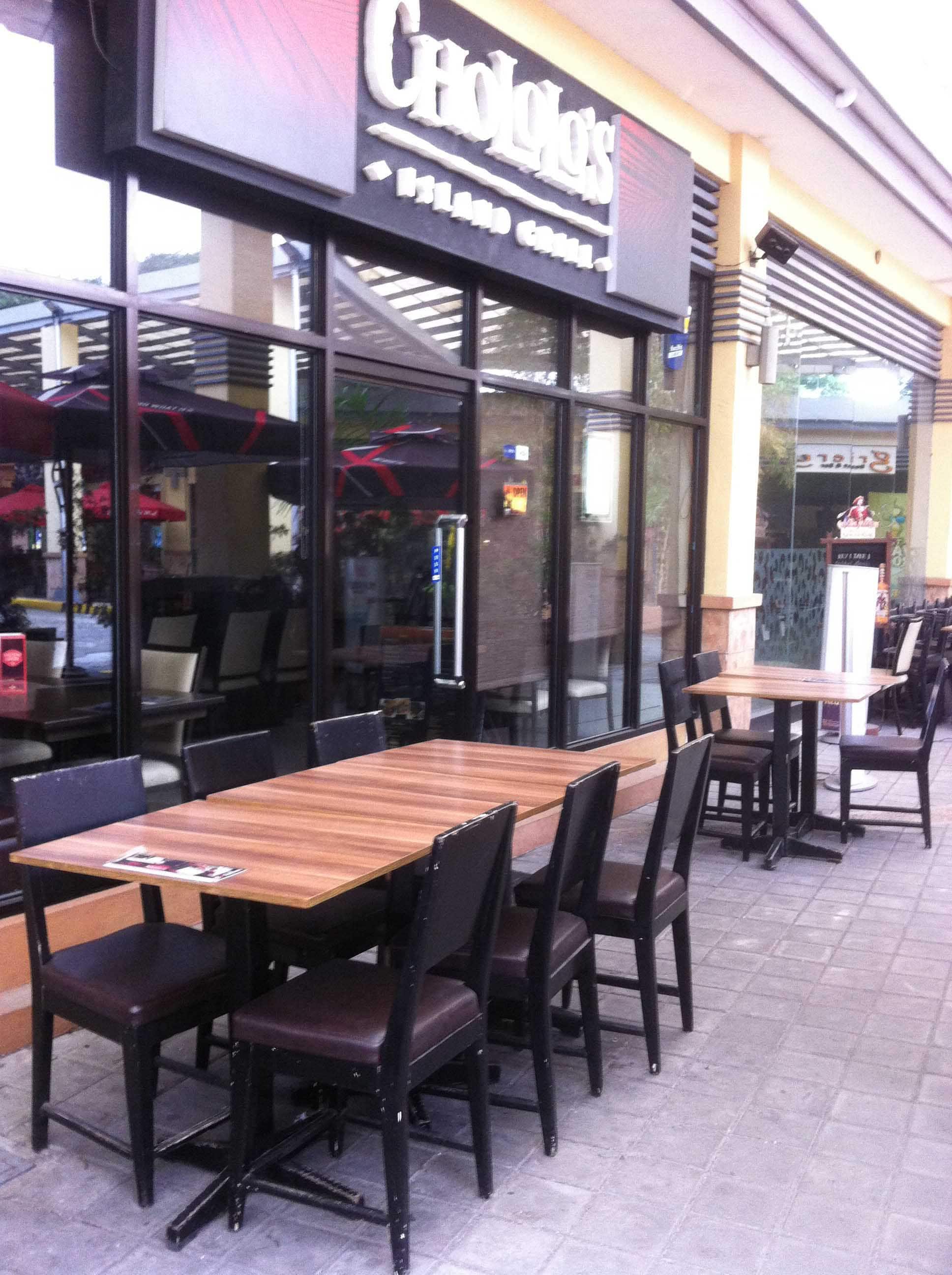 Menu of Chololo's Island Grill, Valencia, Quezon City