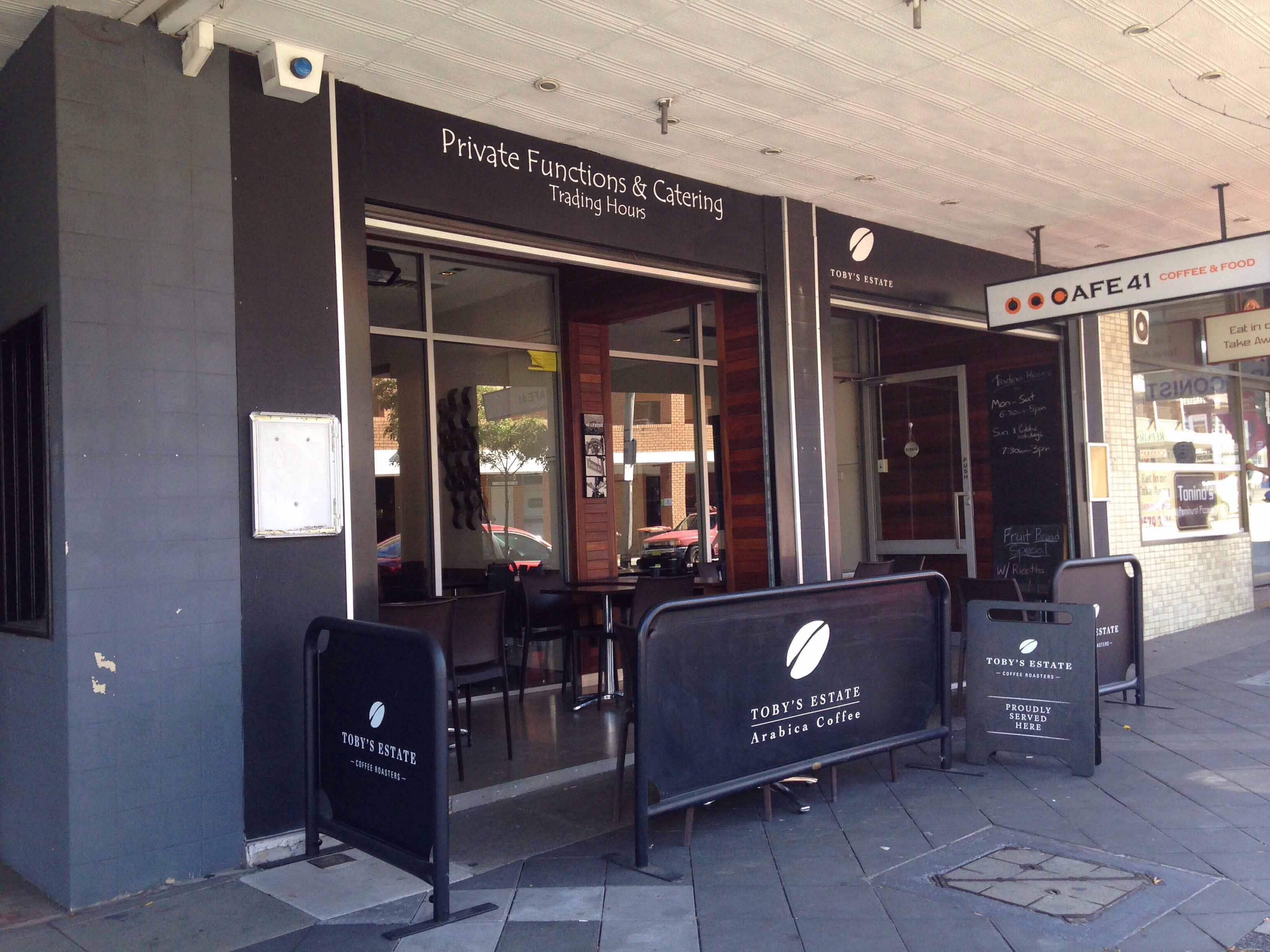 Menu of Cafe 41, Penshurst, Sydney