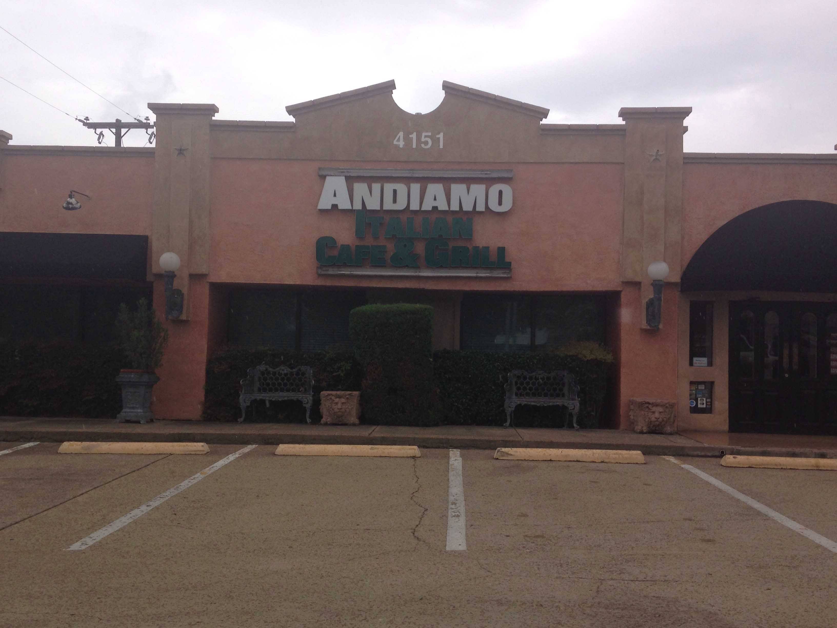 Menu of Andiamo, Addison, Addison
