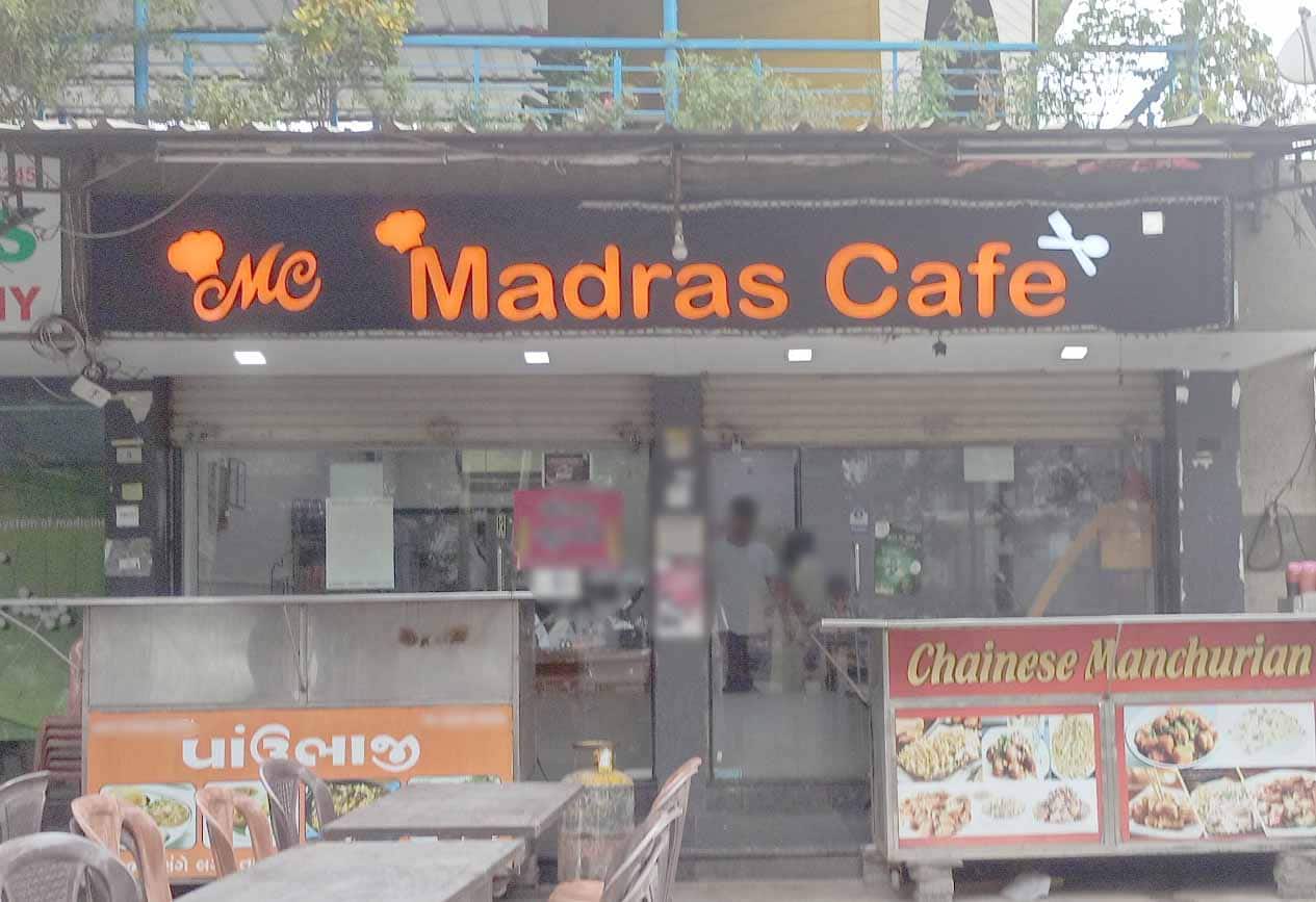 Menu of Madras Cafe, Althan Bhatar, Surat