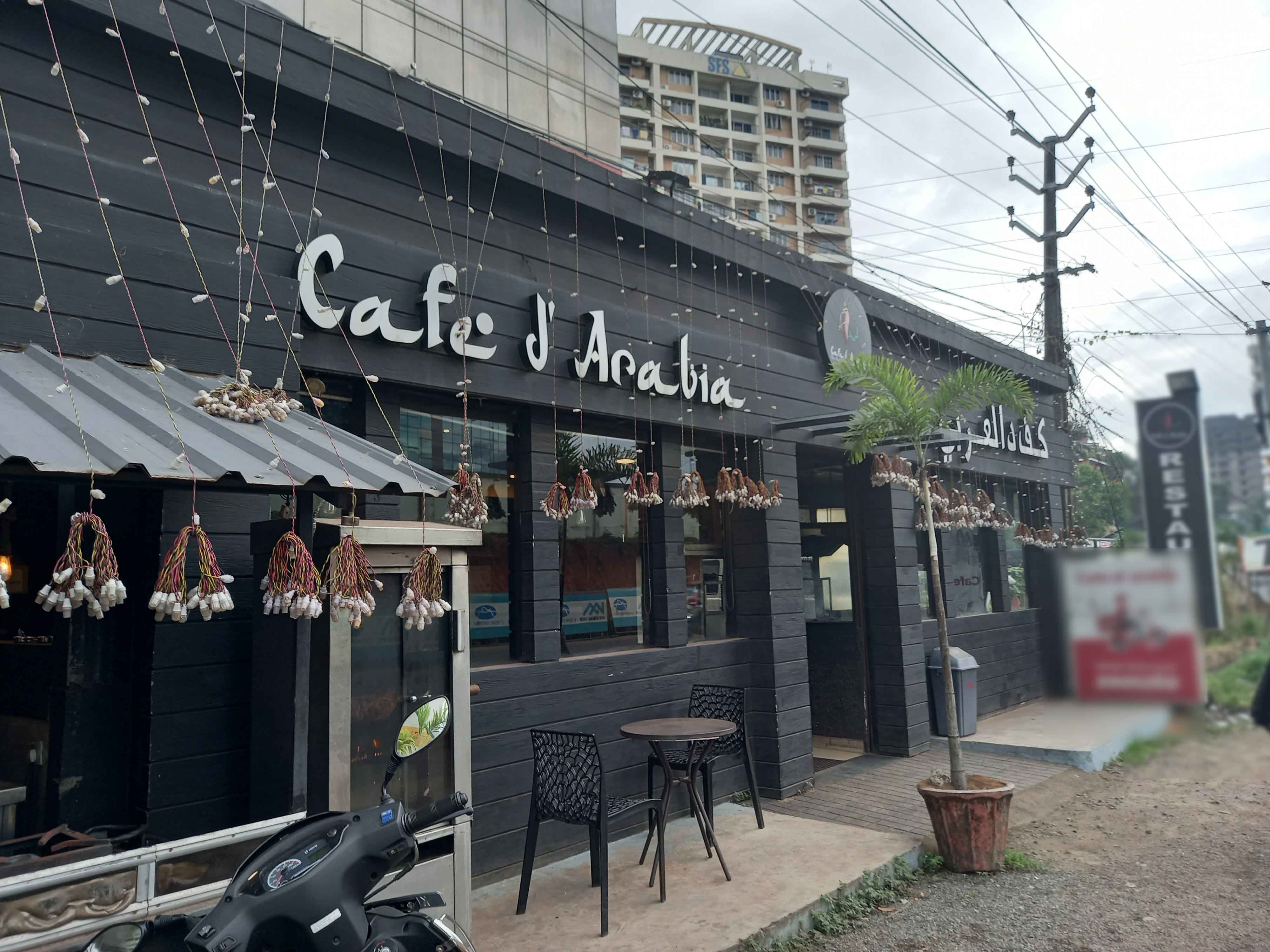Menu of Cafe d' arabia, Kakkanad, Kochi
