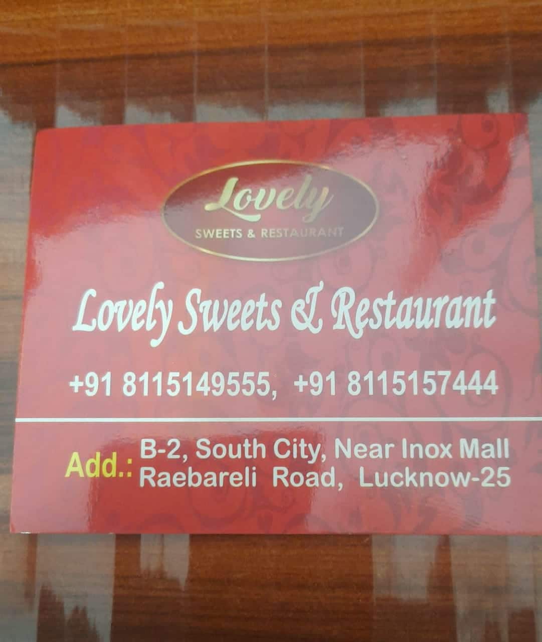 Lovely Sweets & Restaurant, Aashiana, Lucknow | Zomato