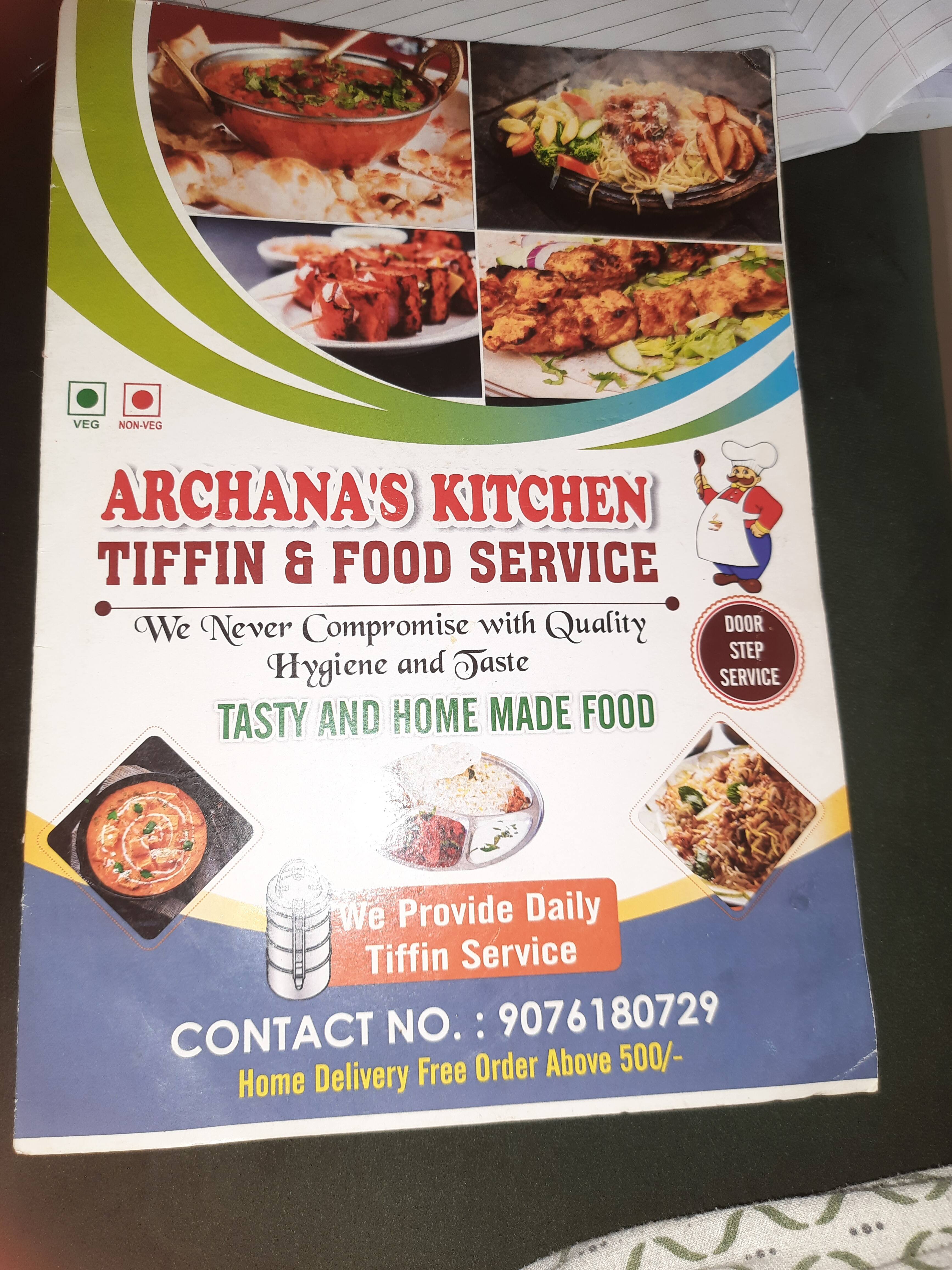 Menu of Archana's Kitchen, Kharghar, Navi Mumbai