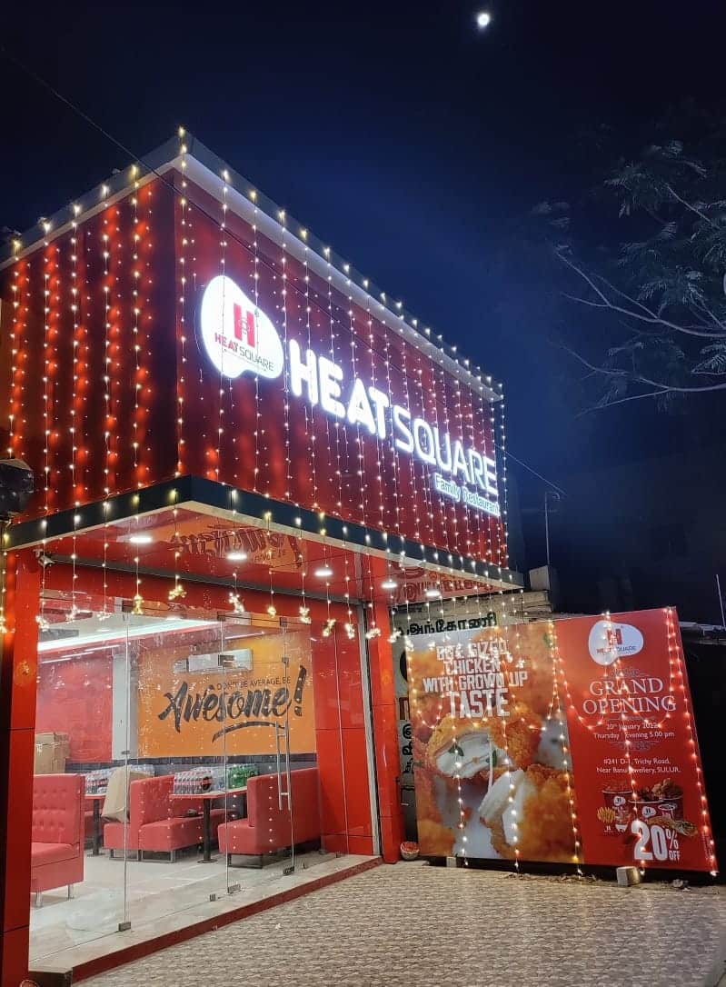 Menu of Heat Square, Ondipudur, Coimbatore