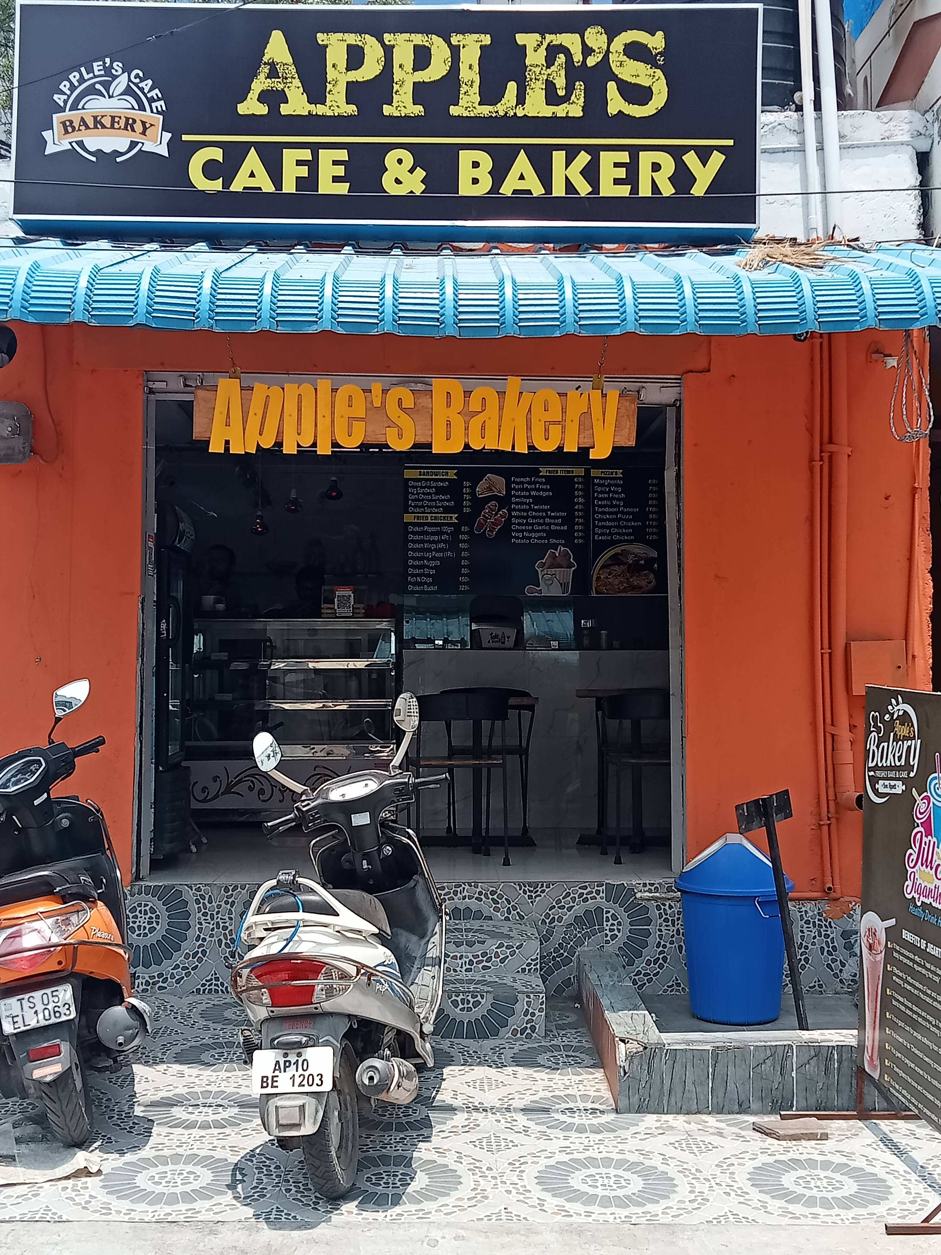Menu of Apple's Cafe & Bakery, Sainikpuri, Secunderabad