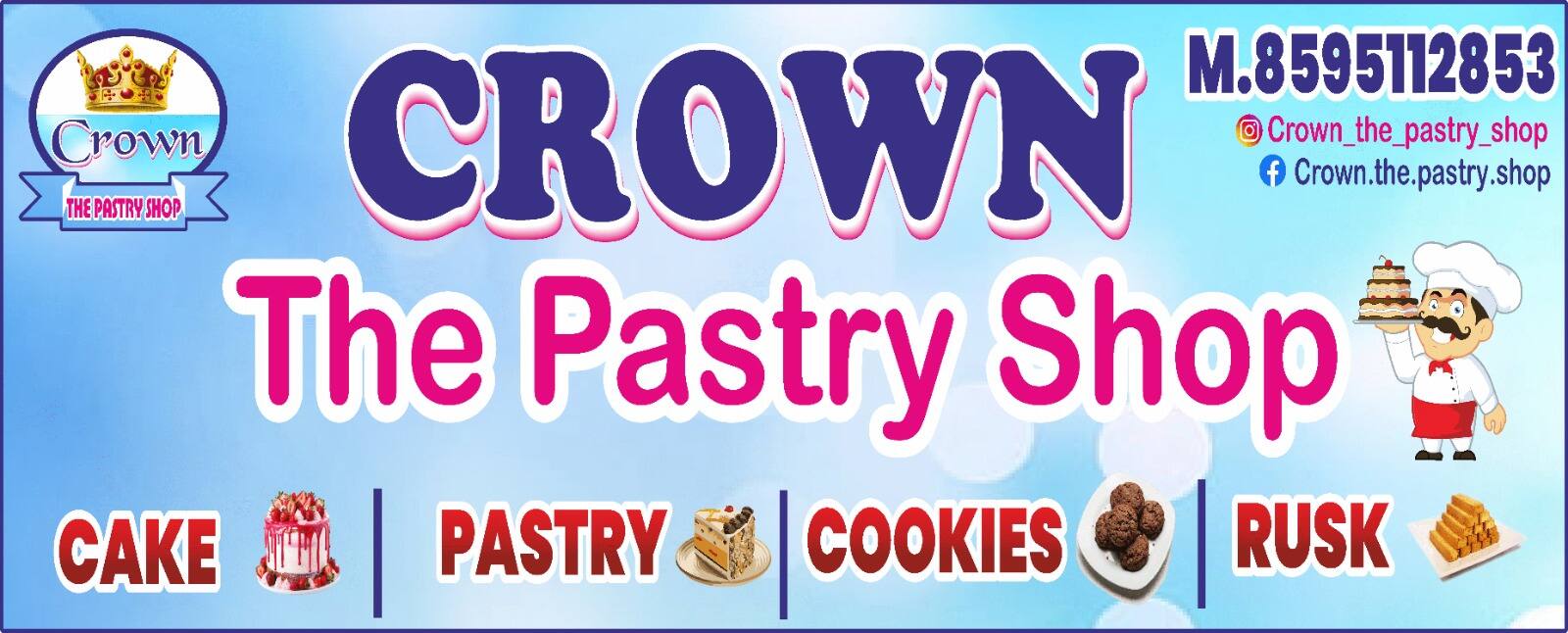 Menu of Crown The Pastry Shop, Uttam Nagar, New Delhi