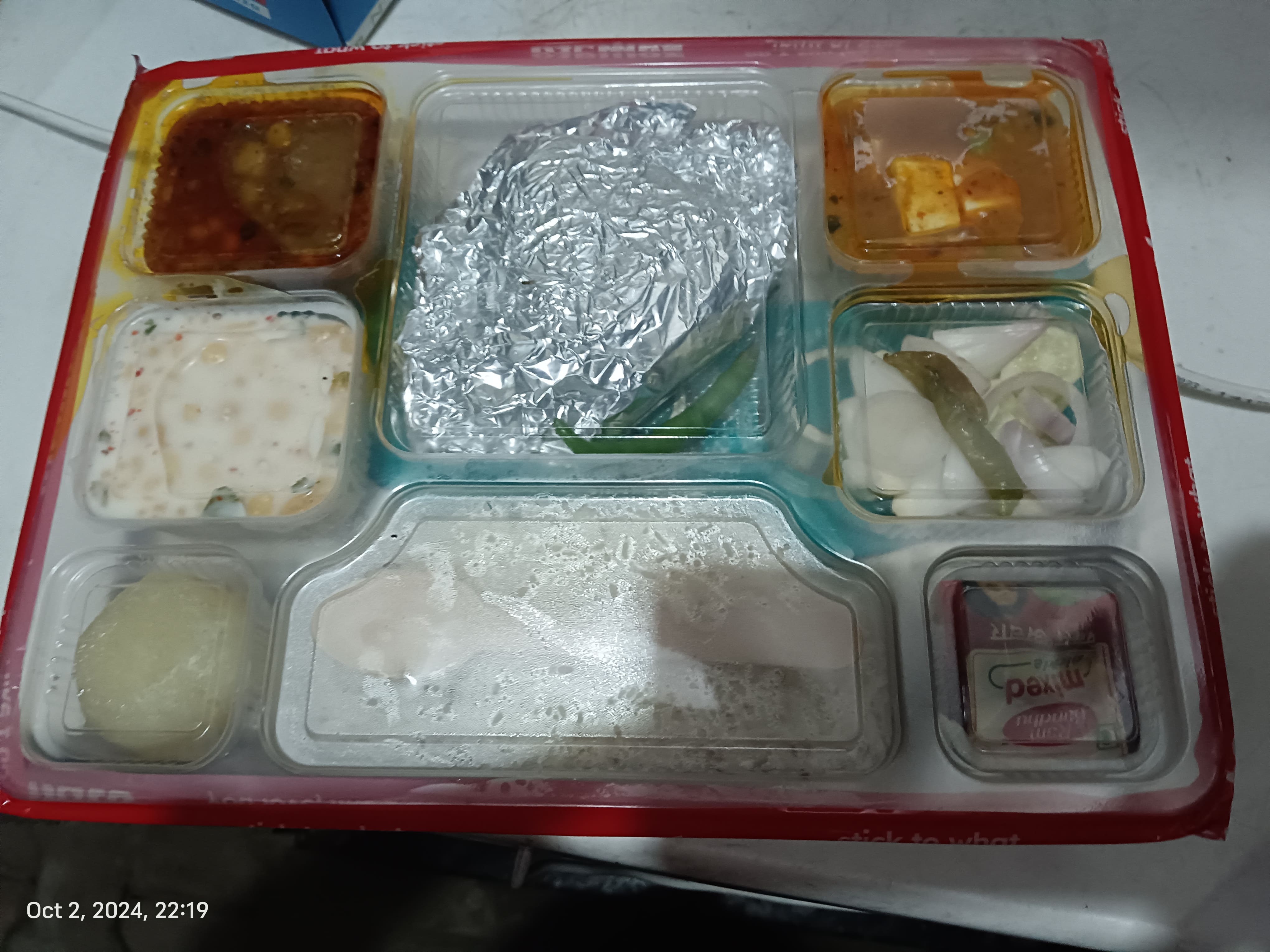 Menu of Radha Rani rasoi, Connaught Place, New Delhi