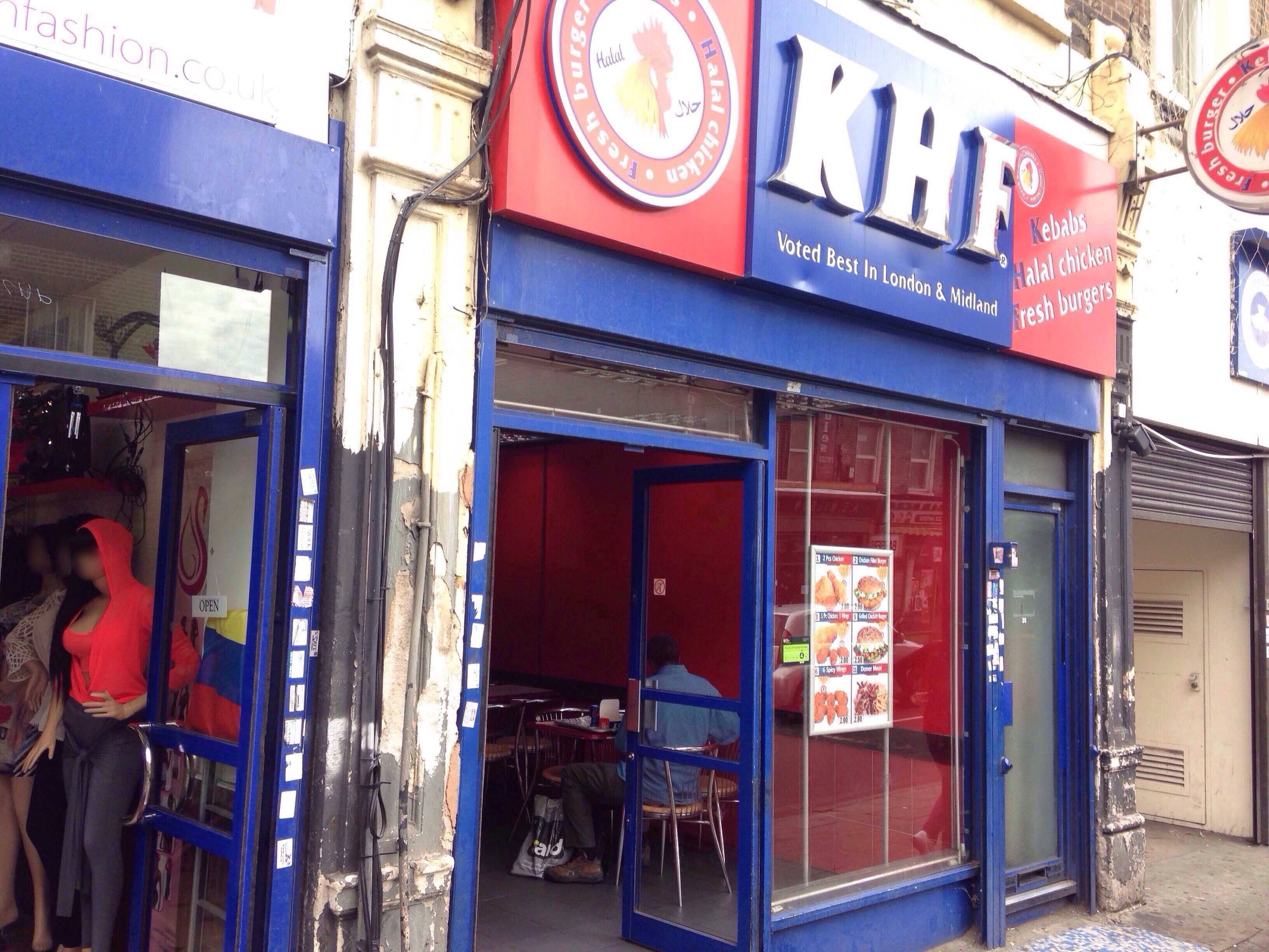 Menu of KHF, Peckham High Street, Peckham, London