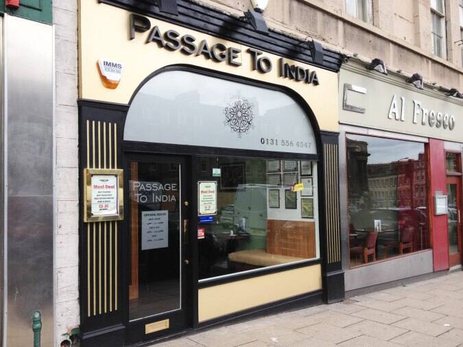 Passage to India Menu, Menu for Passage to India, Broughton, Edinburgh ...