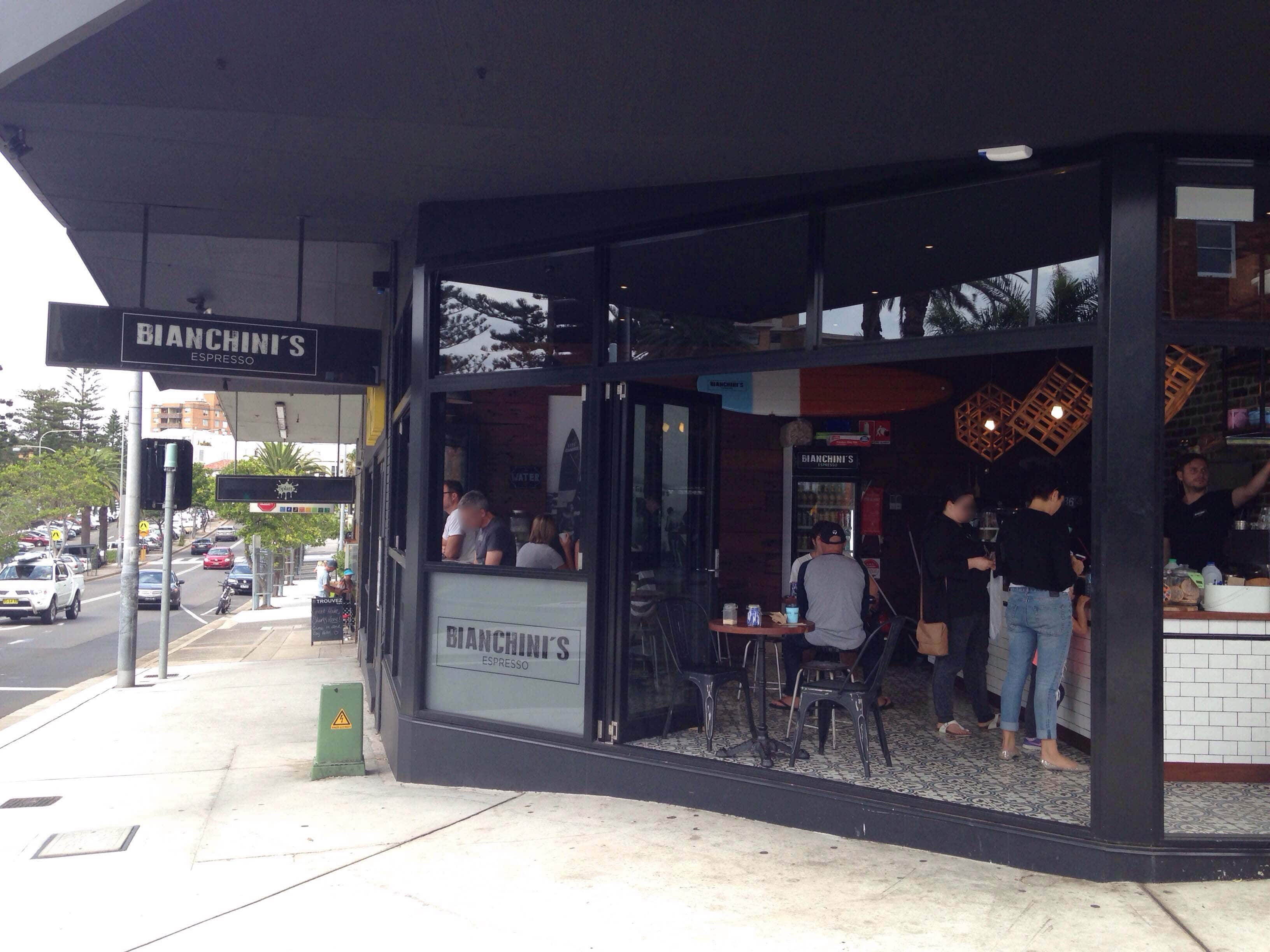 Menu of Bianchini's Espresso, Cronulla, Sydney