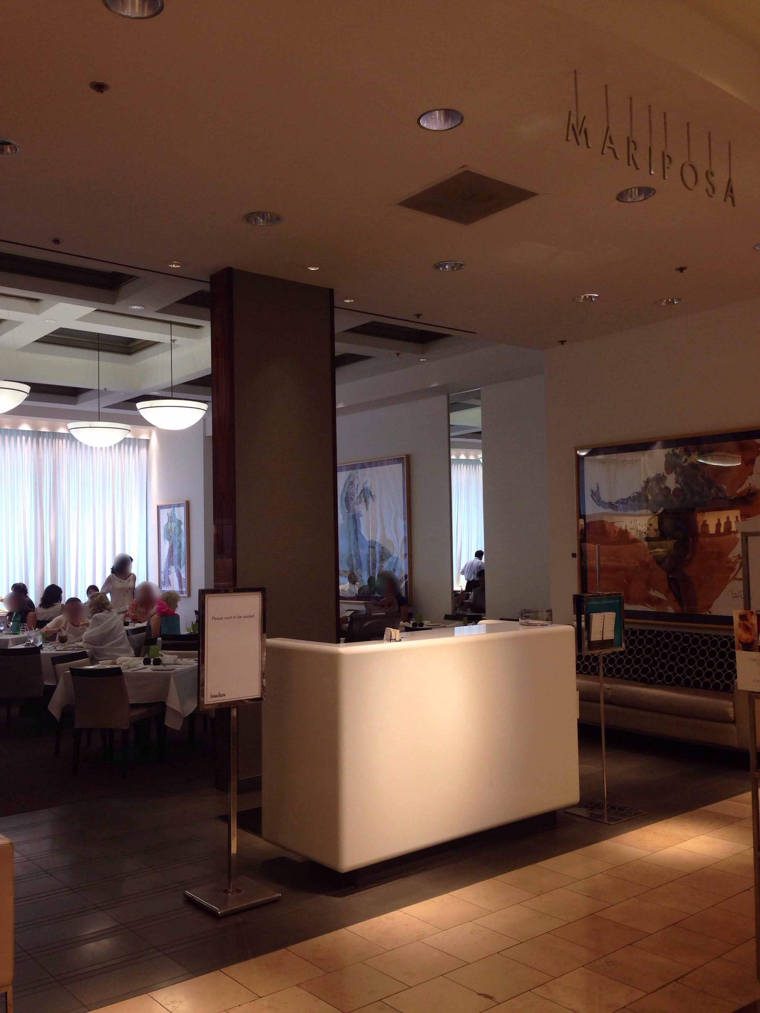 Menu of Mariposa - Neiman Marcus, Galleria, Houston