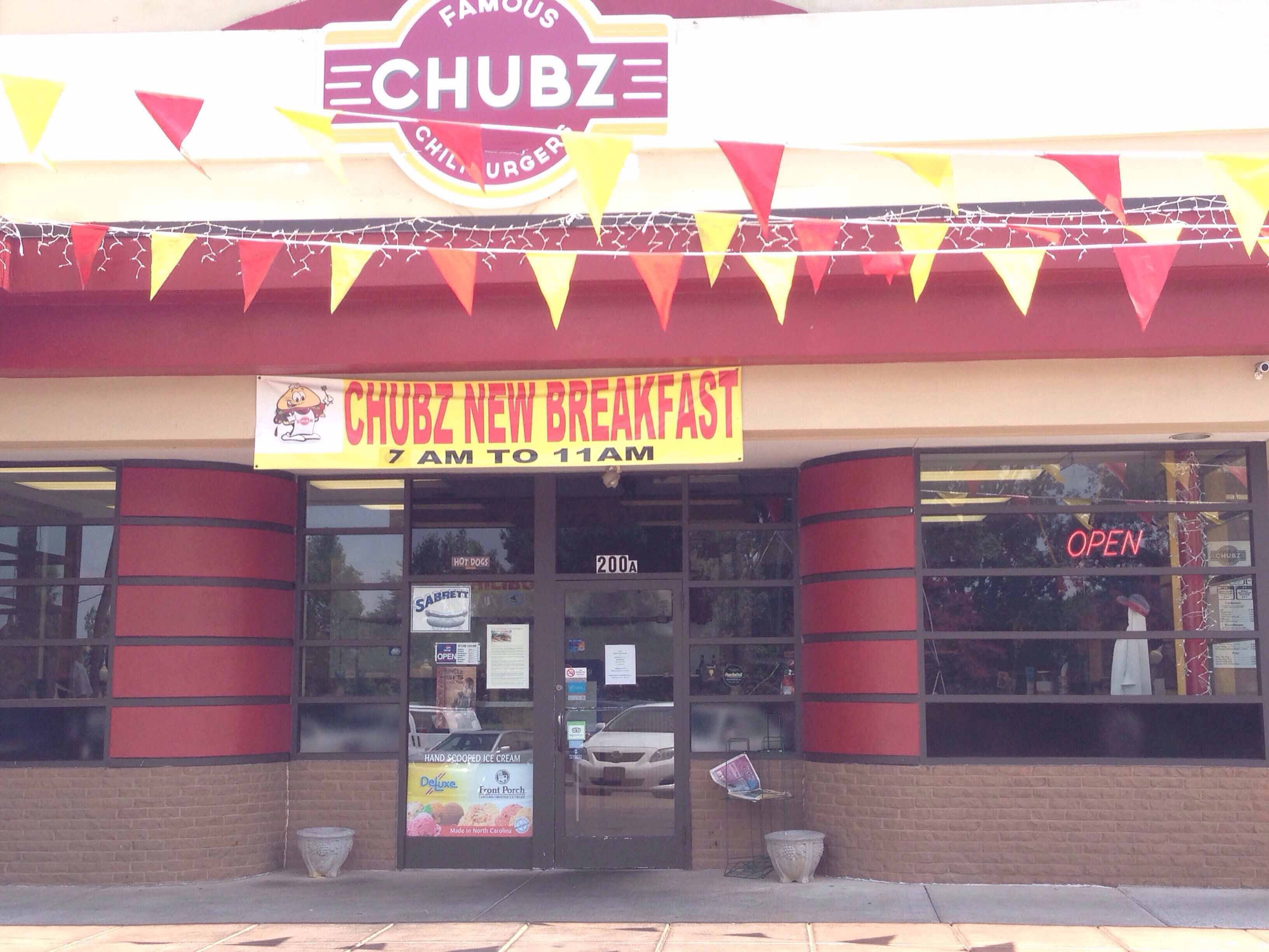 Menu of CHUBZ Famous Chiliburgers, Collingwood, Charlotte