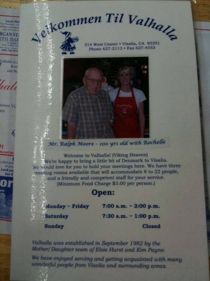 Valhalla Restaurant Menu, Menu for Valhalla Restaurant, Visalia ...