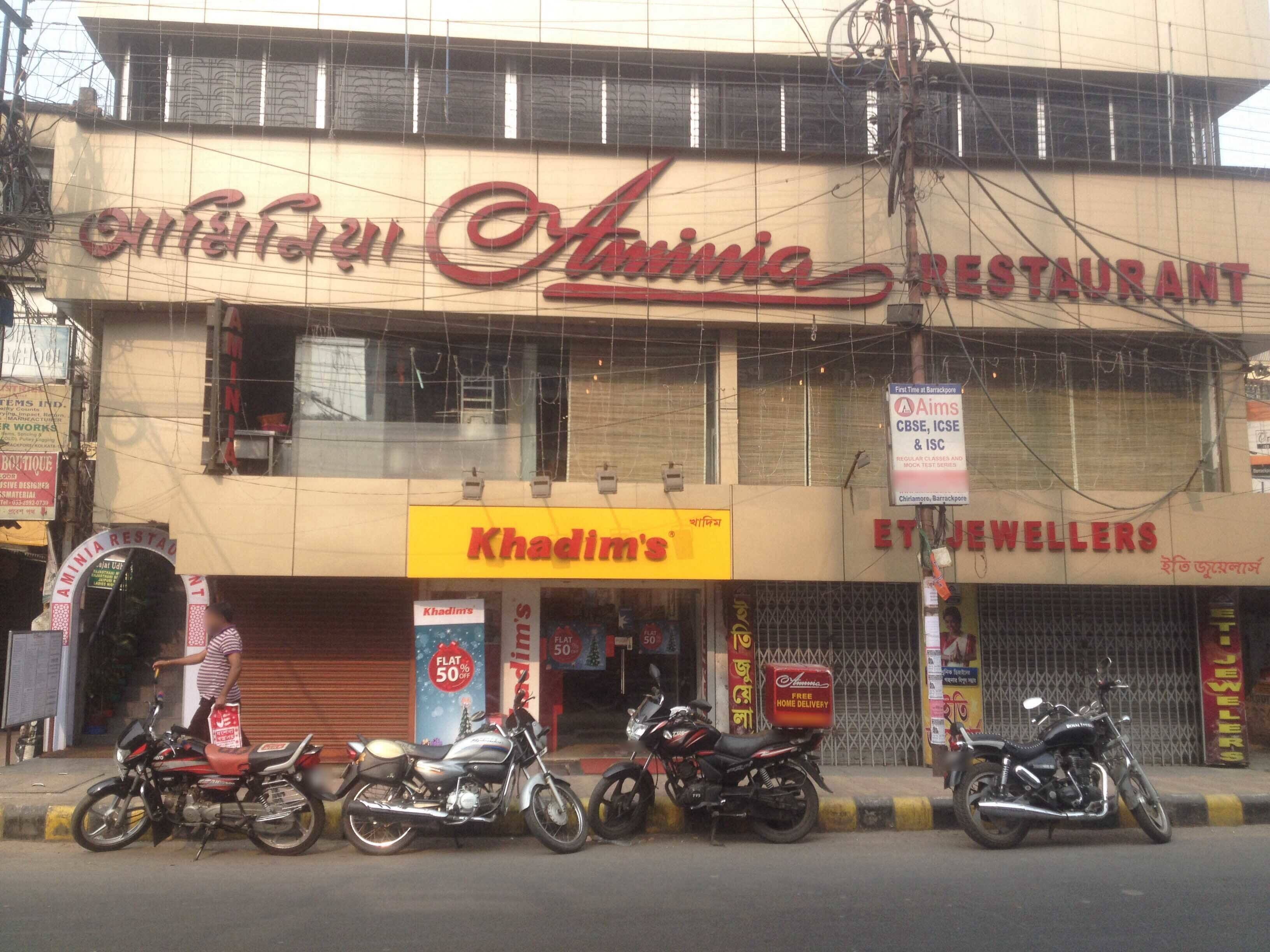 Menu of Aminia, Barrackpore, Kolkata