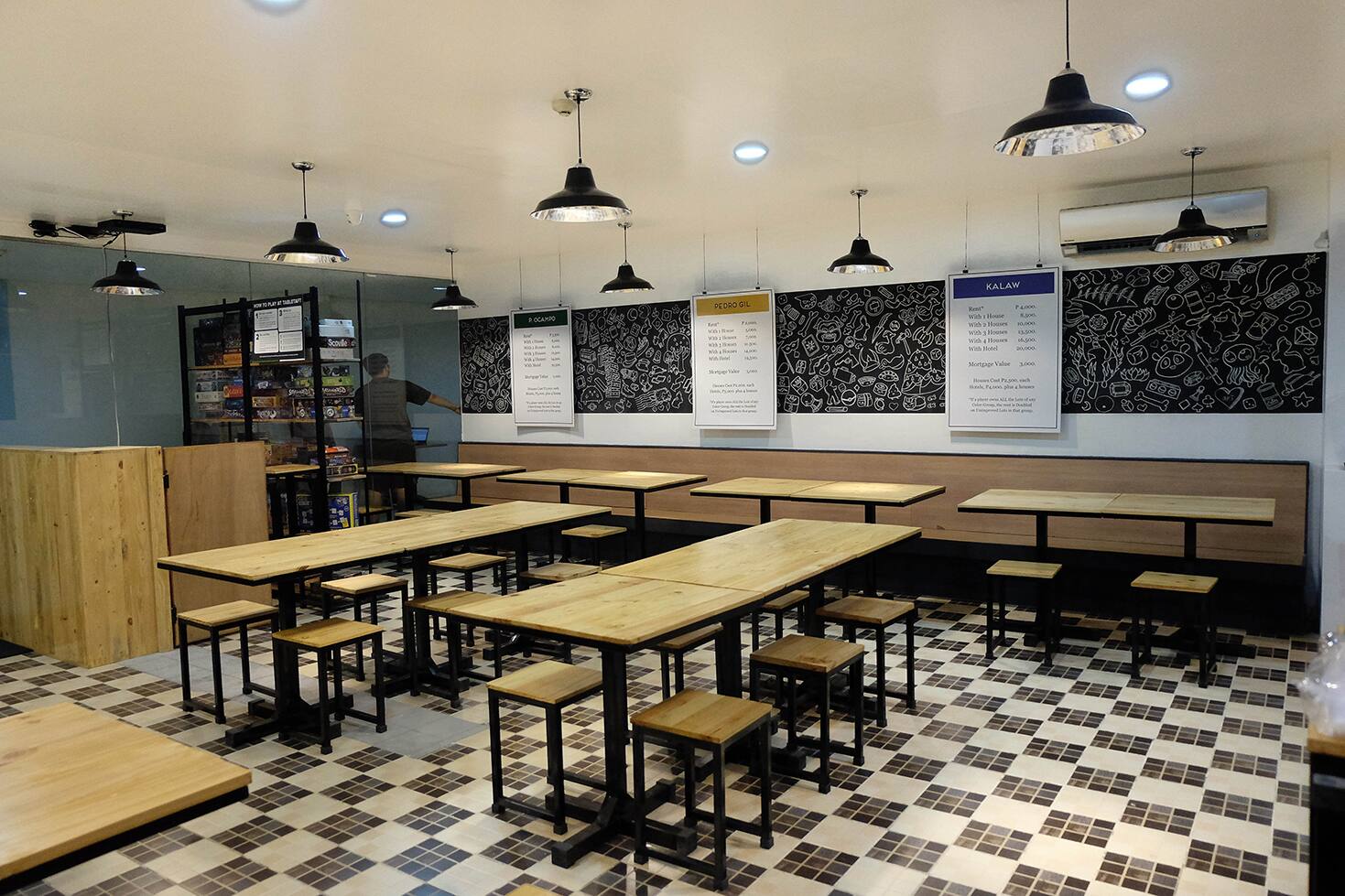 Menu of TableTaft Boardgame Cafe, Malate, Manila