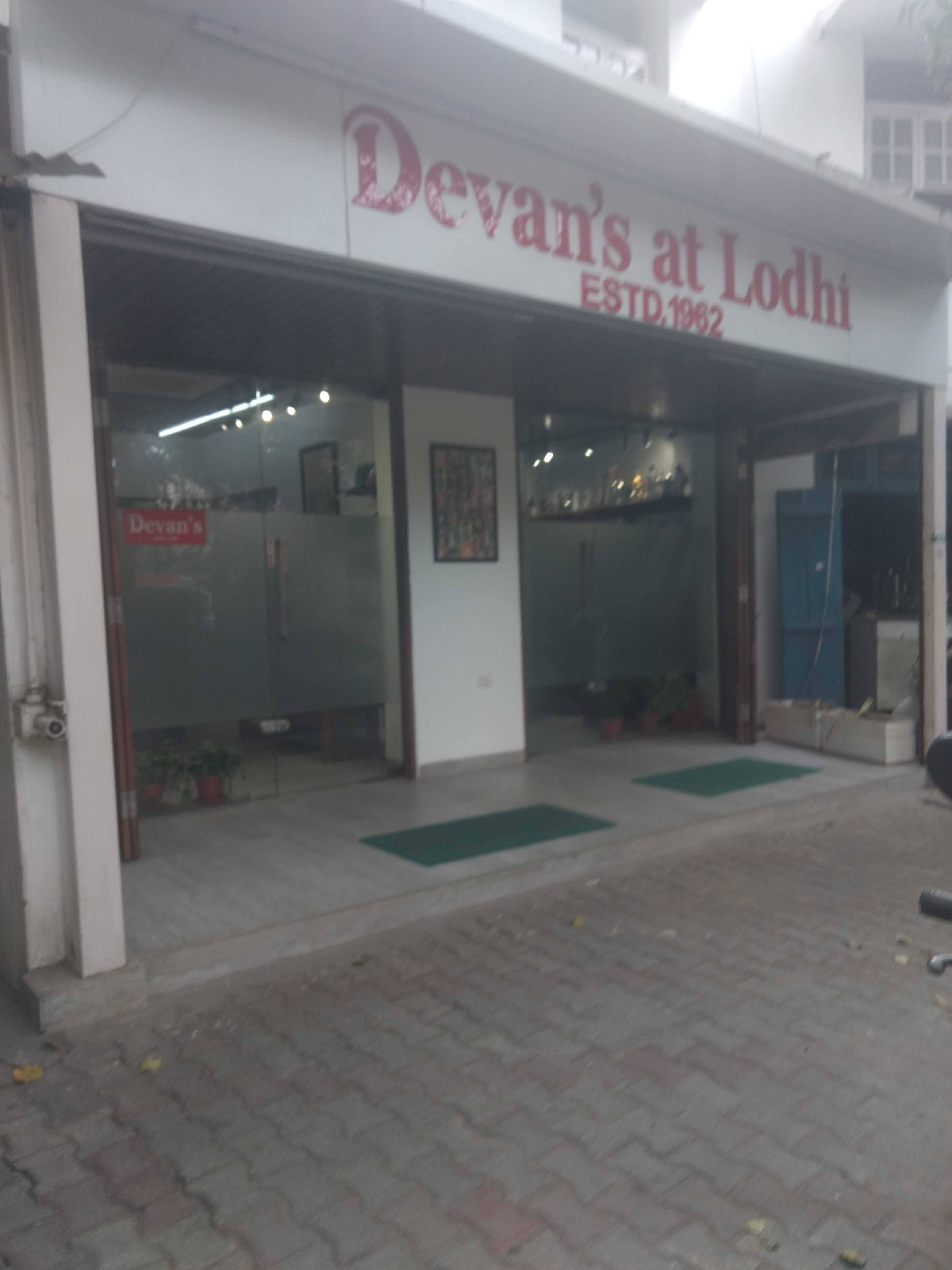 Devan's Menu, Menu for Devan's, Lodhi Colony, New Delhi