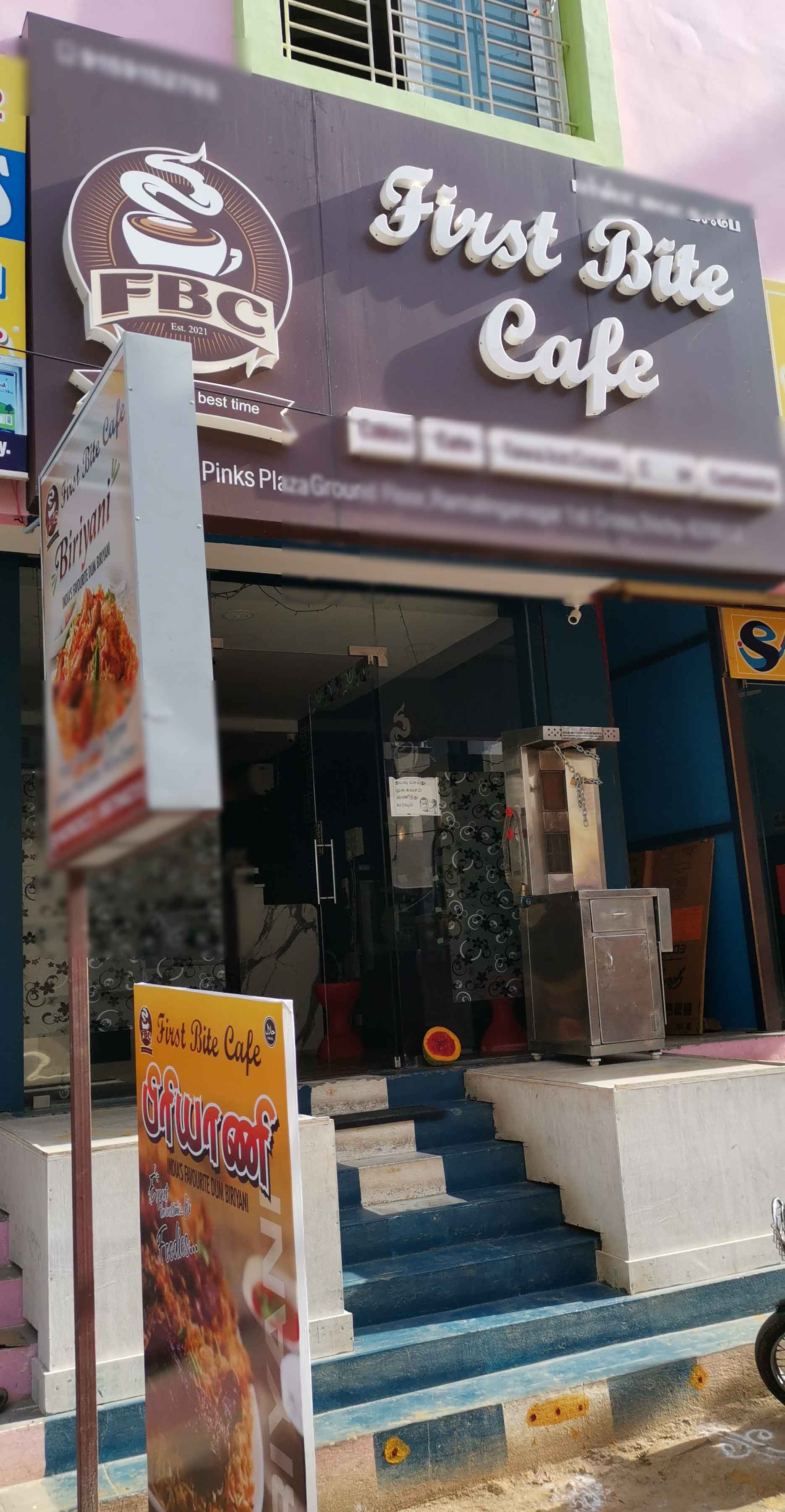 Menu of First Bite Cafe, Thillai Nagar, Trichy