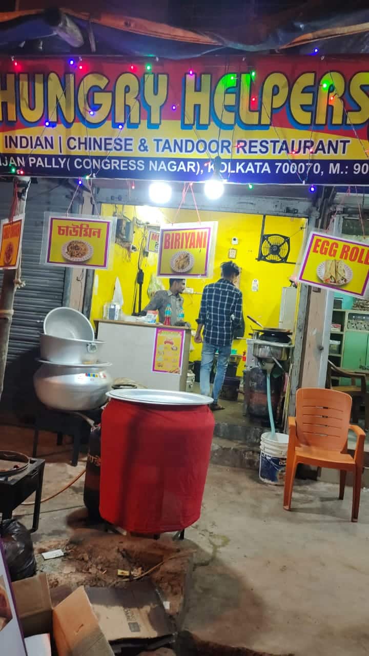 Menu of Hungry Helpers, Naktala, Kolkata