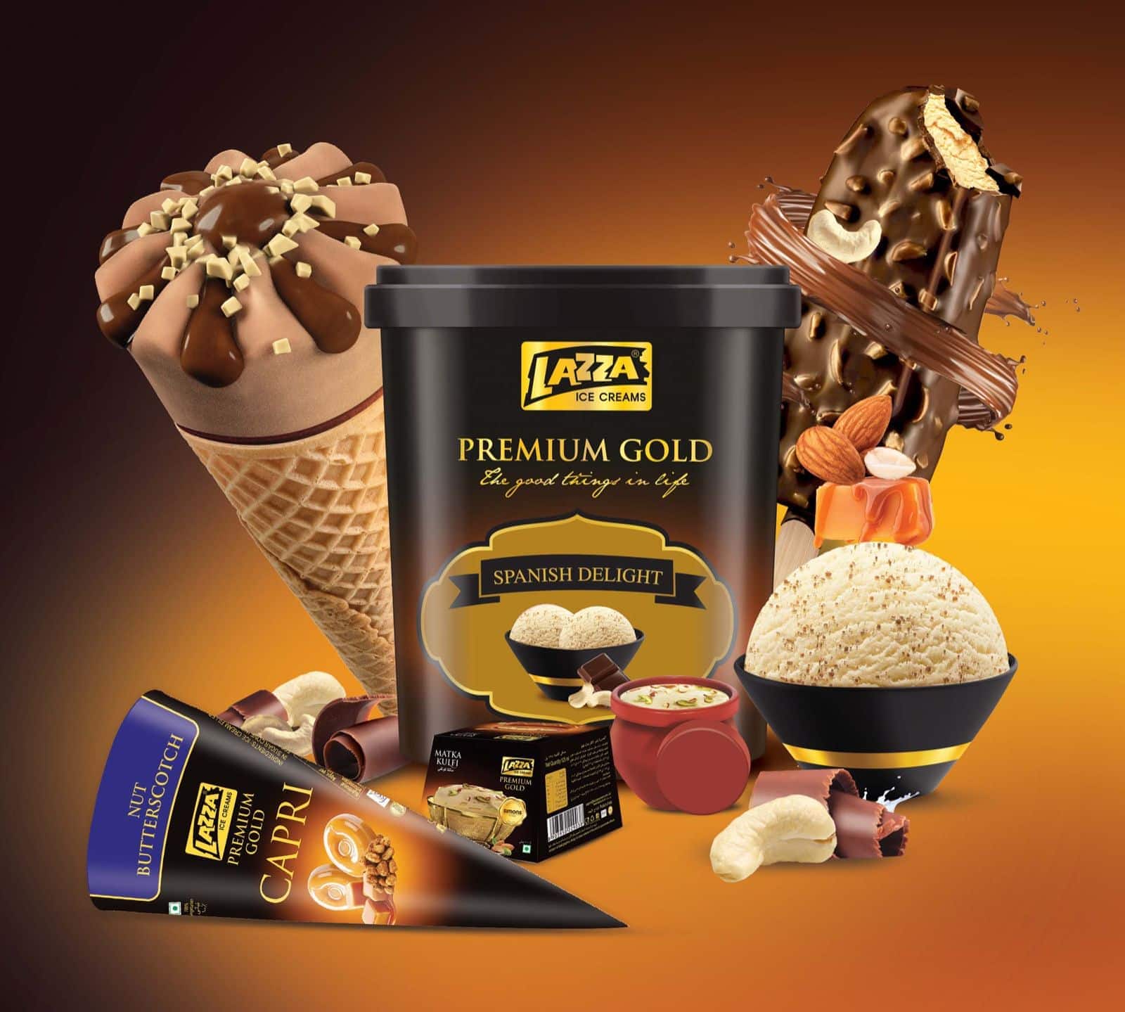 Menu of Lazza Ice Creams, Aluva, Kochi
